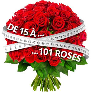 Bouquet de 101 roses rouges - Livraison Express | Florajet35