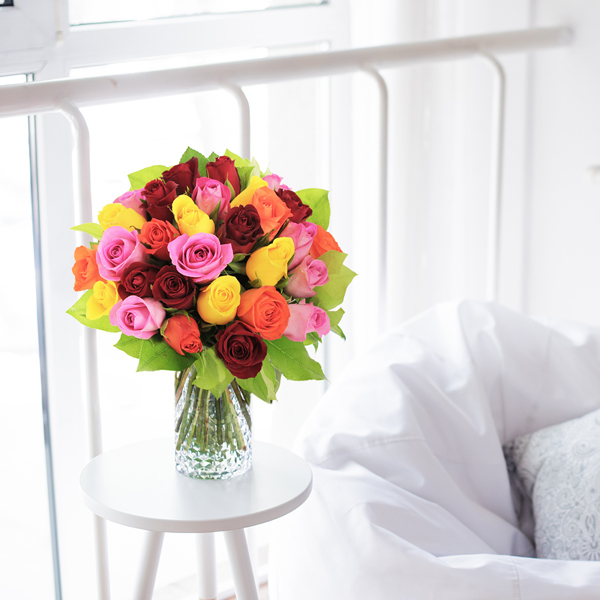Bouquet 30 Roses Multicolores - Livraison Express | Florajet